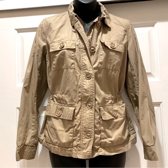 Talbots | Jackets & Coats | Talbots Field Safari Utility Jacket W Cute Butterfly Print Lining ...